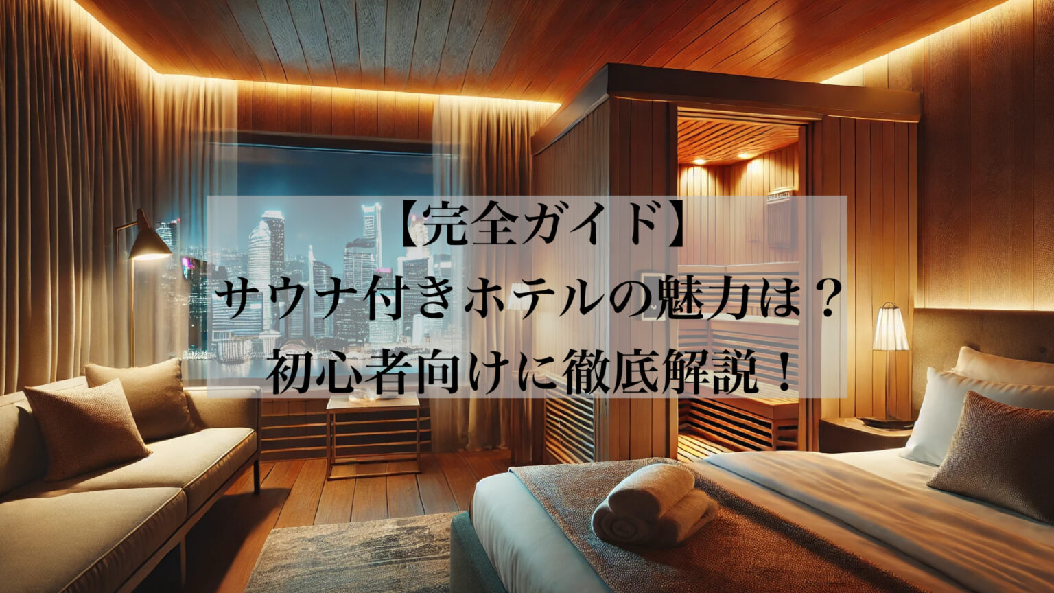 【完全ガイド】サウナ付きホテルの魅力とは？初心者向けに徹底解説！ | private-sauna.net